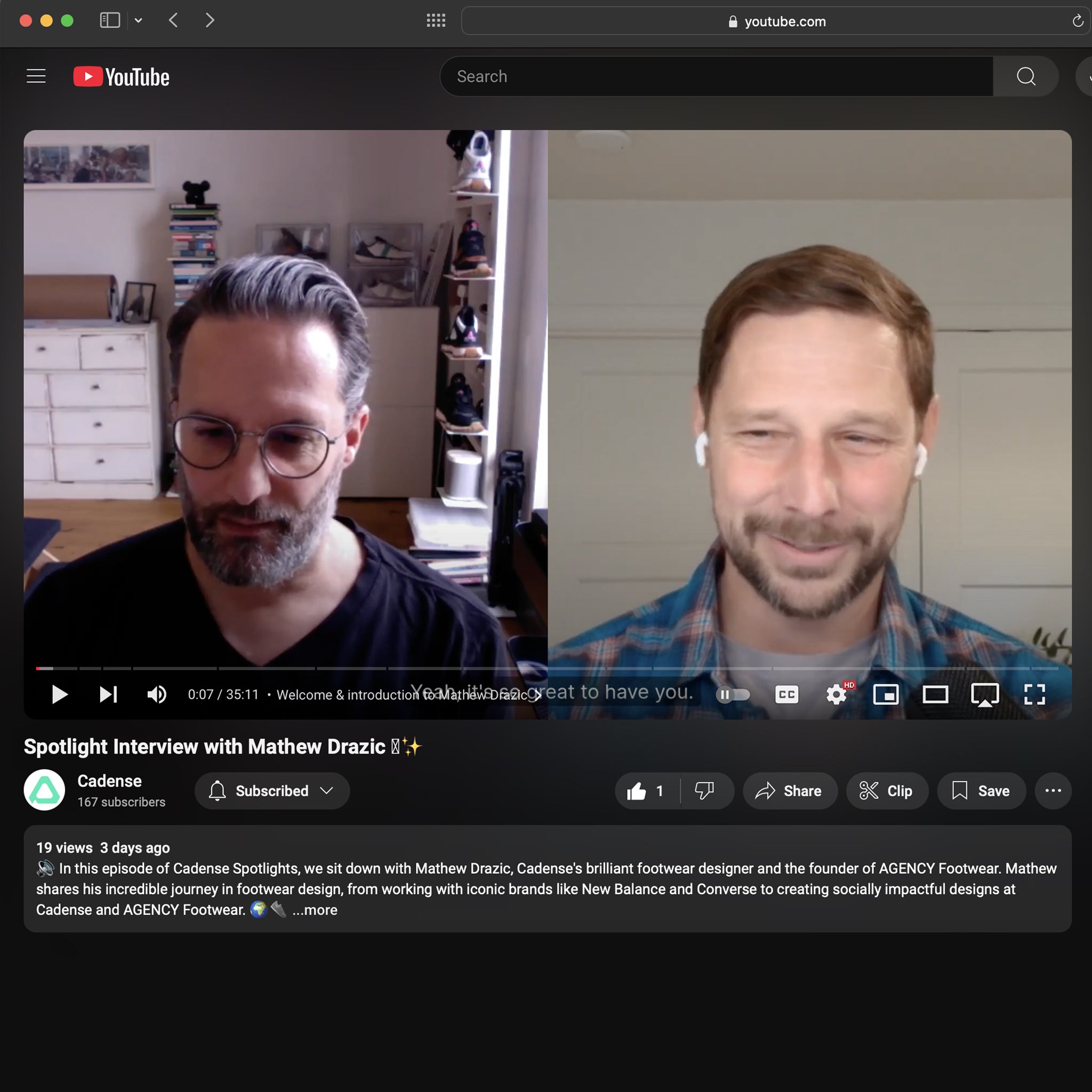 Mathew Drazic Interviewed by Cadense Adaptive Footwear CEO – AGENCY ...